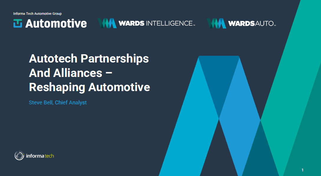 AutoTech Partnerships and Alliances – Reshaping Automotive Omdia