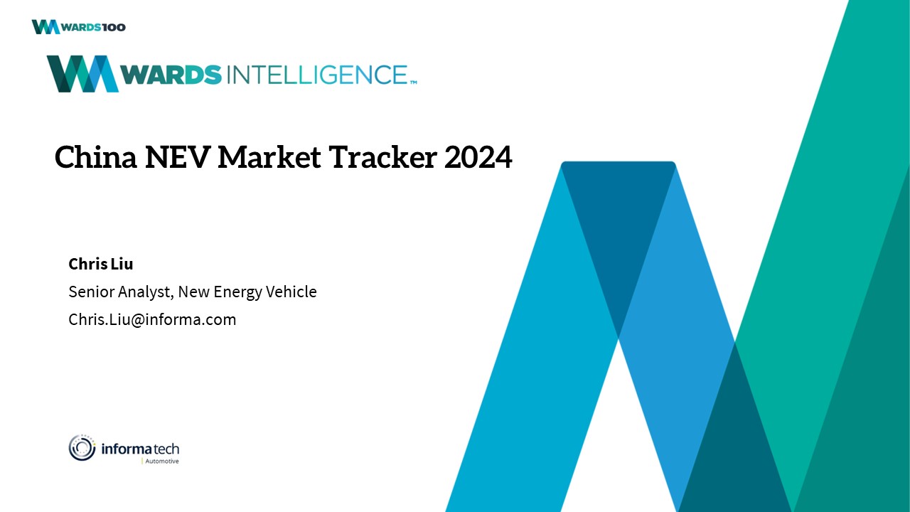 China NEV Market Tracker 2024 Omdia