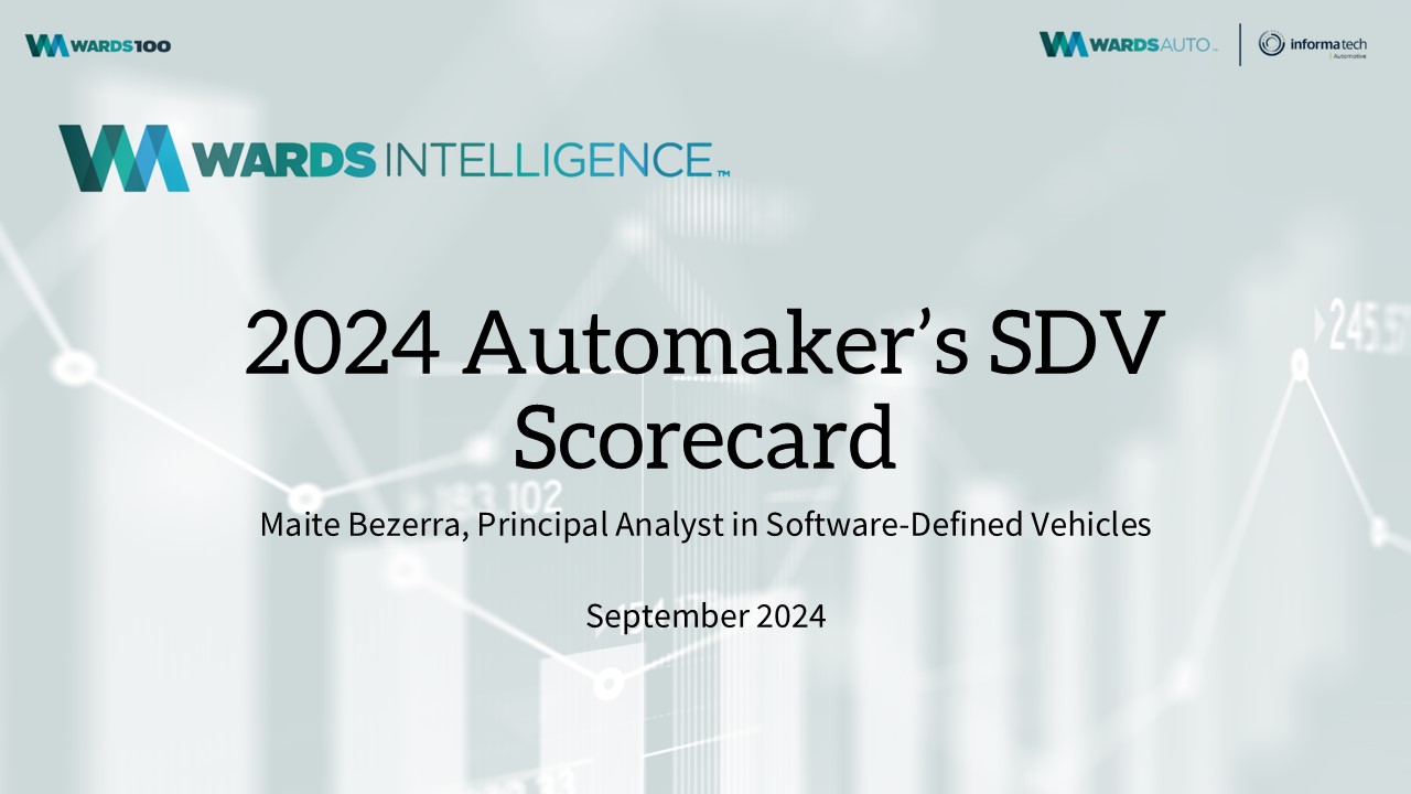 2024 Automaker’s SDV Scorecard Omdia